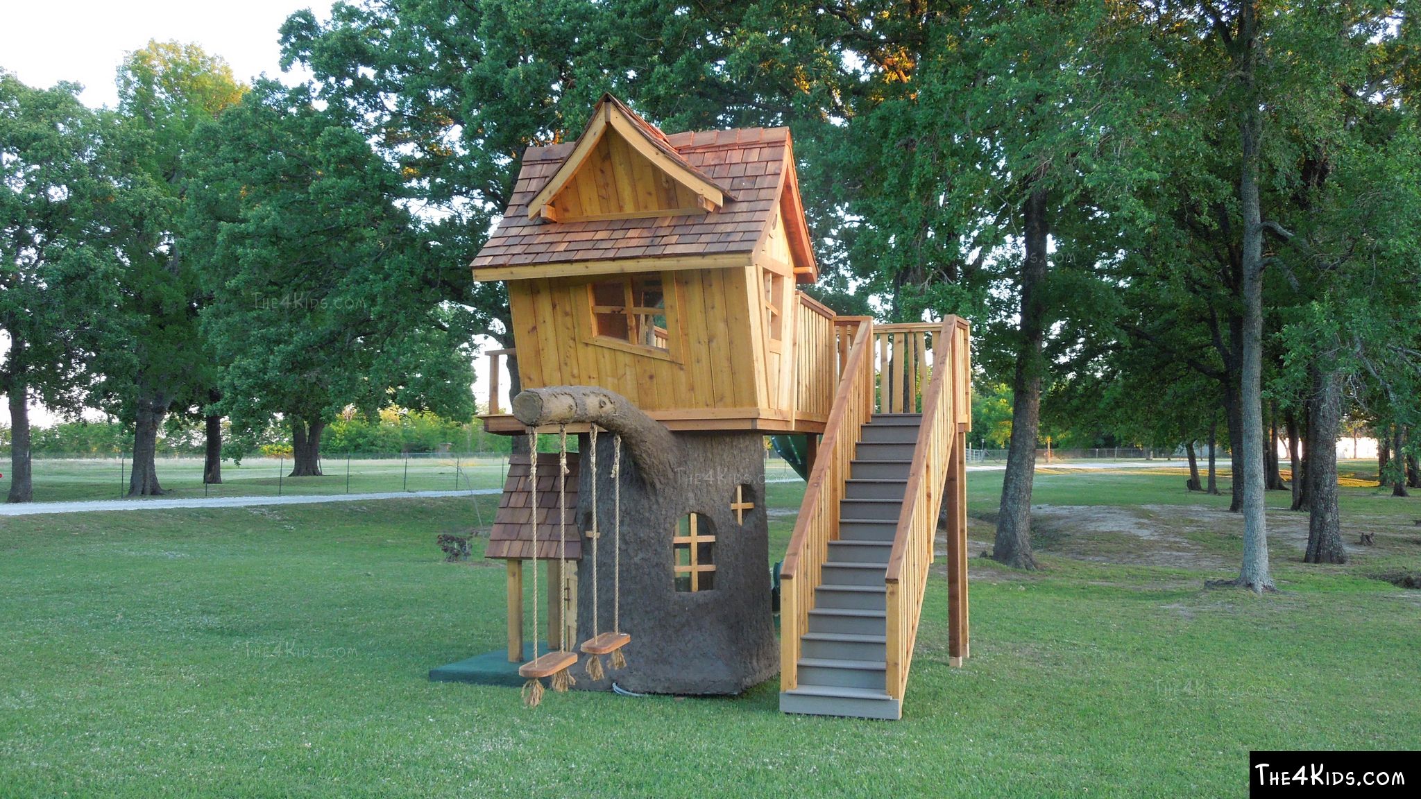 Tree House Stairs - The 4 Kids