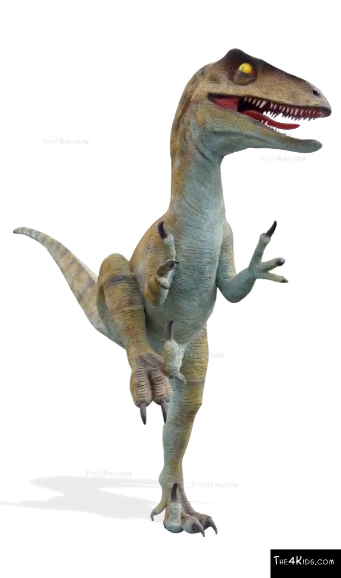 Utahraptor Sculpture - The 4 Kids