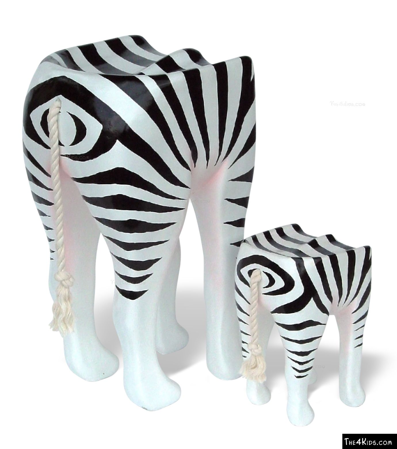 Zebra Stool - The 4 Kids