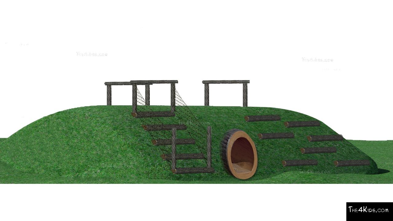 Tunnel Berm Slide - The 4 Kids