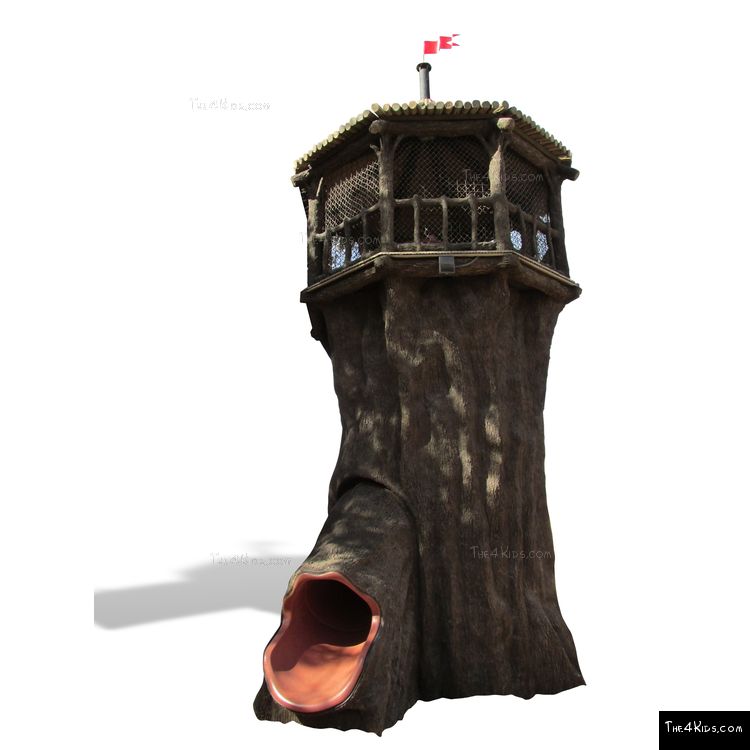 Spiral Tree Slide Tower - The 4 Kids