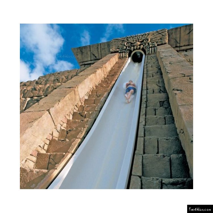 Mayan Temple Water Slide - The 4 Kids